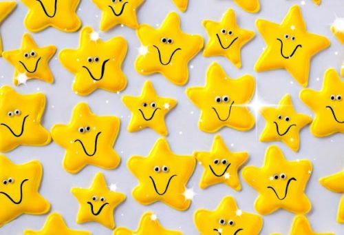 Starfish Royal Icing Transfer with Template - The Bearfoot Baker