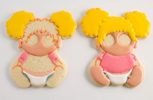 Baby Geek Cookies for a Virtual Shower - The Bearfoot Baker