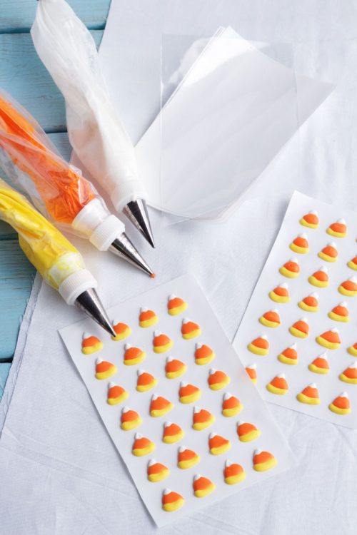 Candy Buttons - Candy Corn Style - The Bearfoot Baker