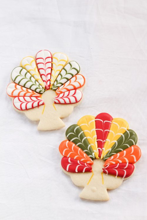 Decorated Turkey Cookies - The Bearfoot Baker