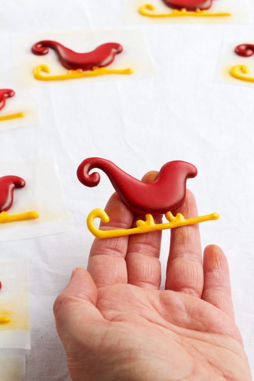DIY Royal Icing Transfers with a Stencil - The Bearfoot Baker