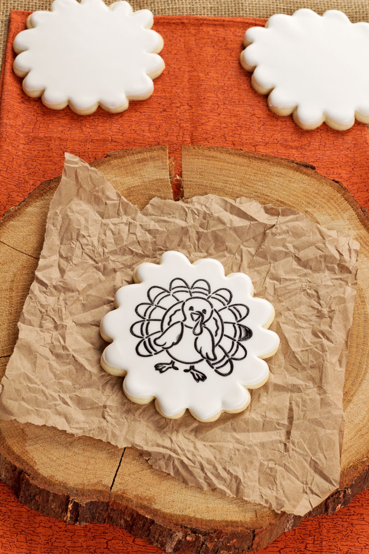 Paint Your Own Cookie for Thanksgiving - The Bearfoot Baker