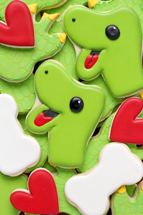 Fun Dinosaur Cookies with a How to Video - The Bearfoot Baker