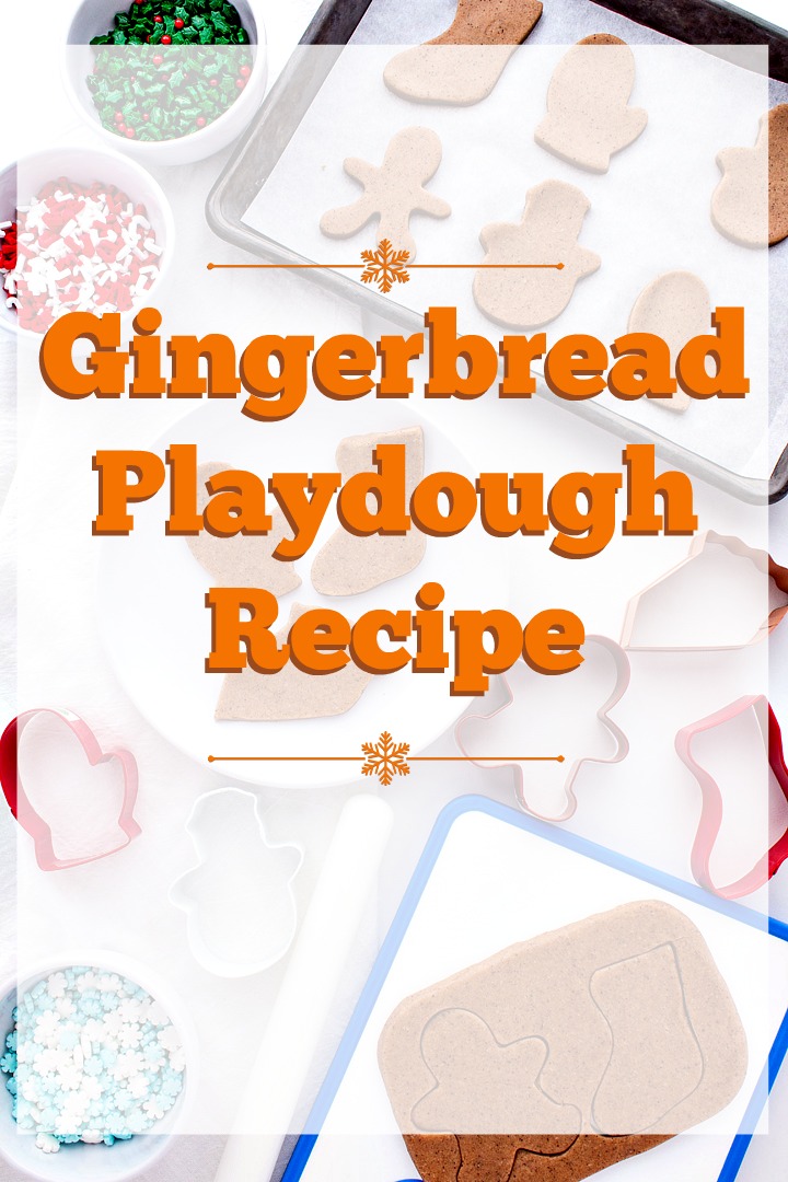 How to Make Gingerbread Playdough for Christmas - The Bearfoot Baker
