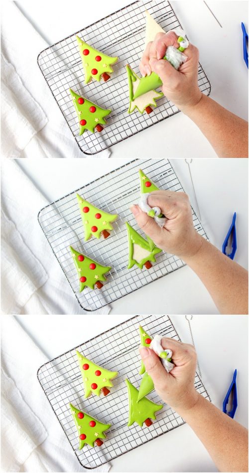 How to Make Adorable Little Christmas Tree Cookies - The Bearfoot Baker