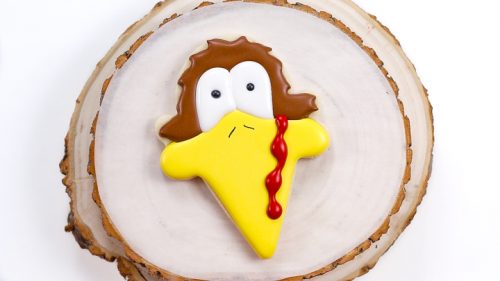 How to Make Simple Turkey Face Cookies - The Bearfoot Baker