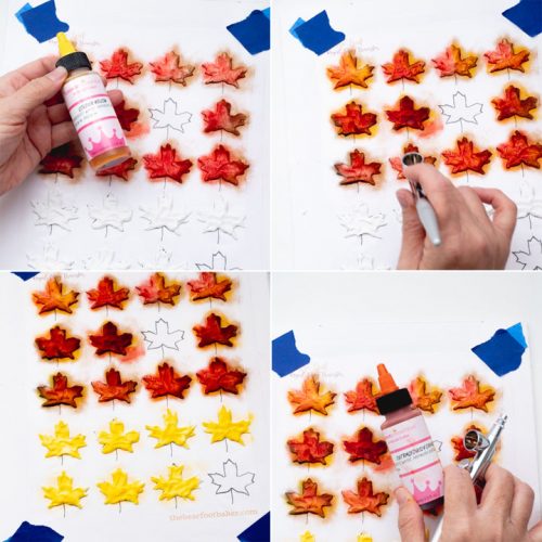 How to Make Adorable Little Royal Icing Leaves - The Bearfoot Baker